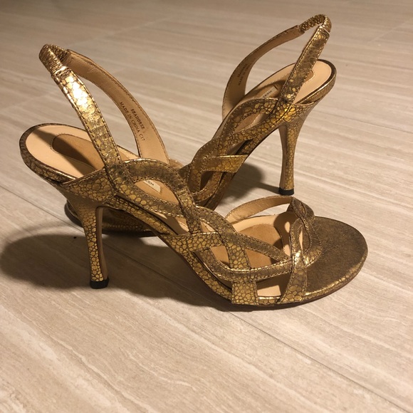 Max Studio | Shoes | Max Studio Strappy Gold Sandals Seahorse | Poshmark
